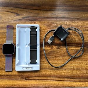 fitbit | Wearables | Fitbit Versa 2 With Two Metal Bands And Charger ...